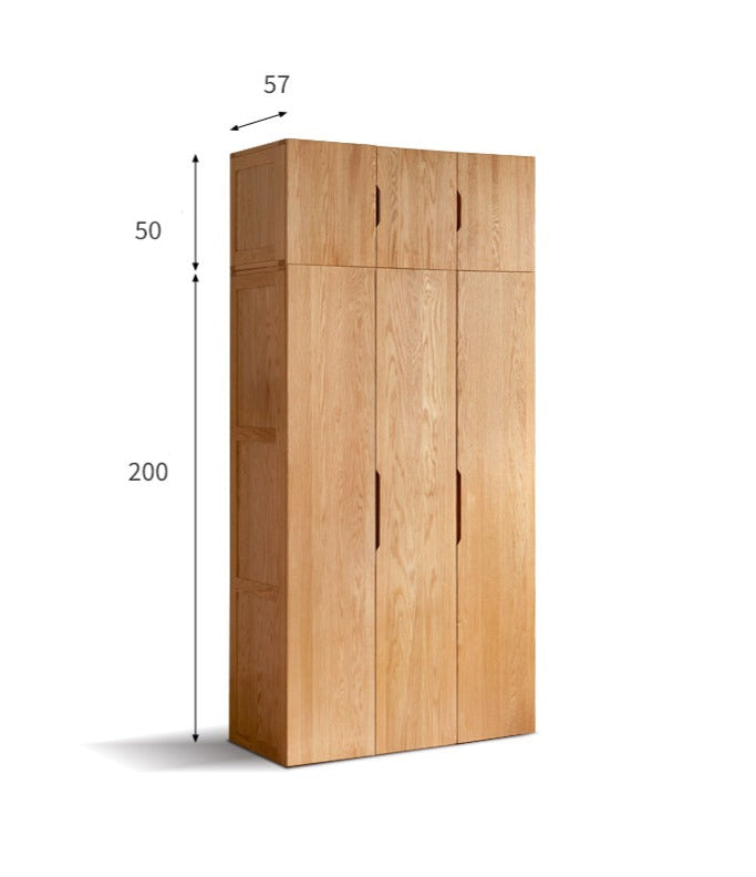 Oak solid wood Wardrobe
