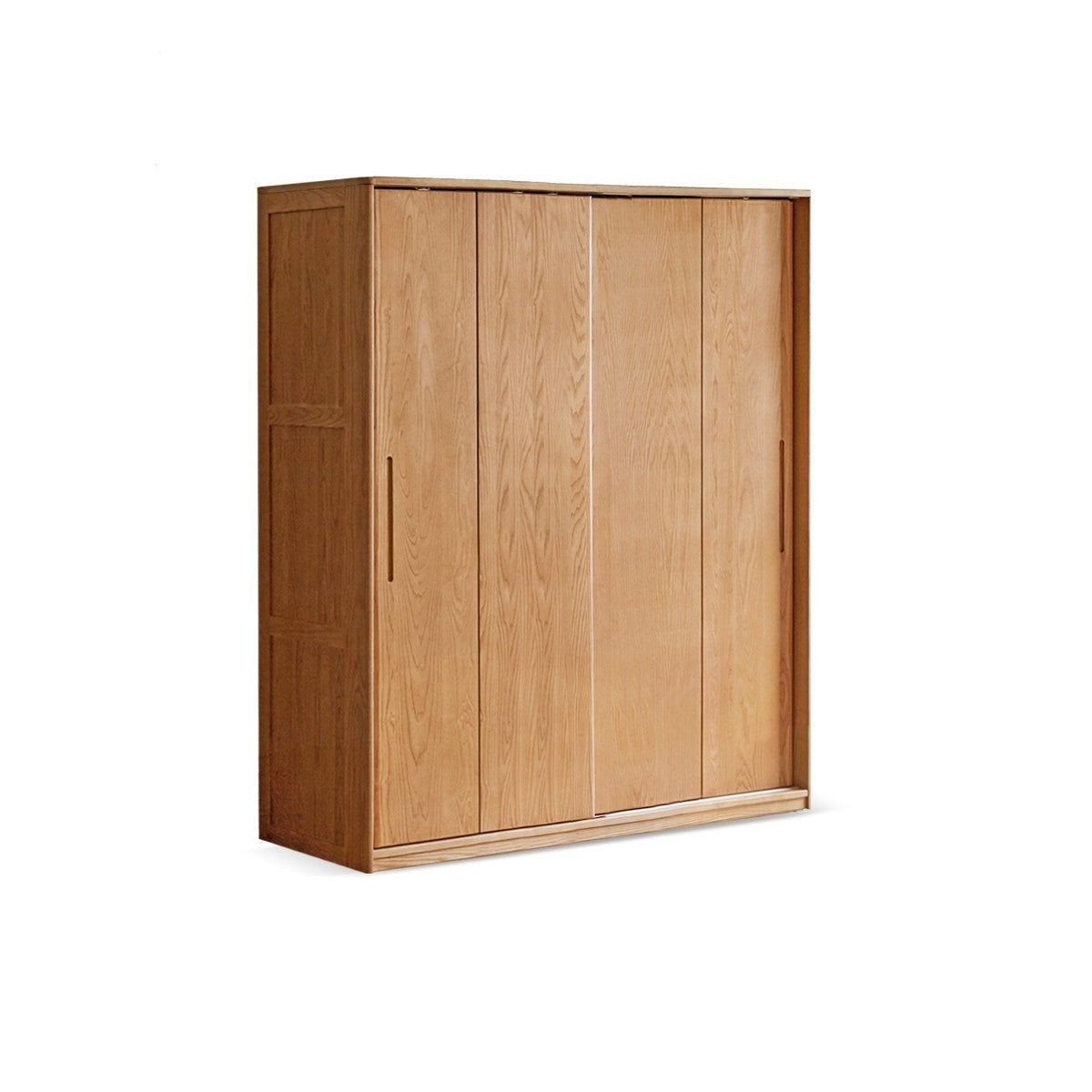 Oak, Ash solid wood wardrobe sliding door: