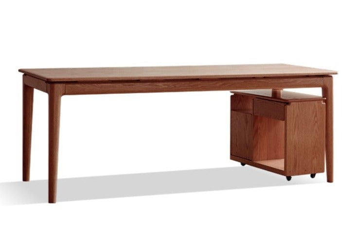 Oak solid wood Long office desk)