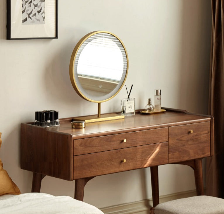 Black Walnut , Ash solid wood Dressing table: