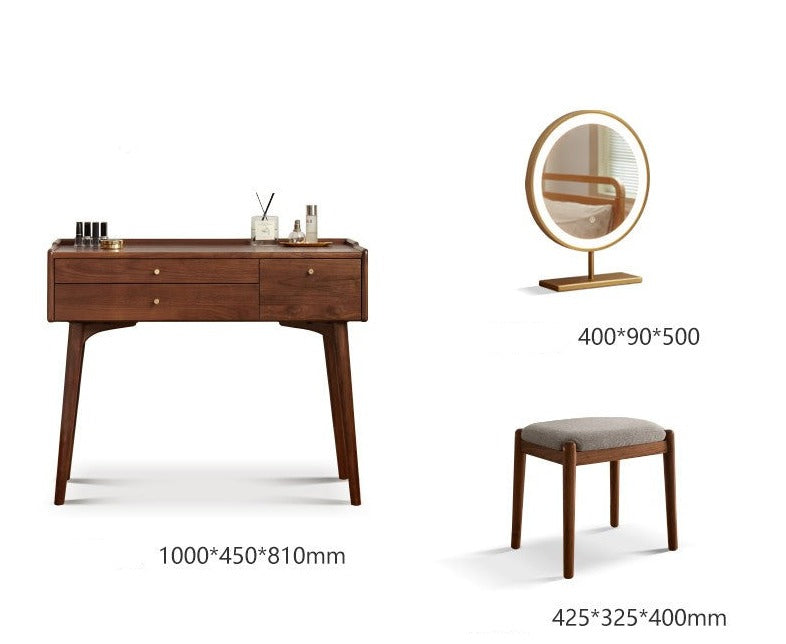 Black Walnut , Ash solid wood Dressing table: