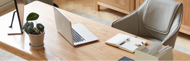 Oak solid wood Long office desk)