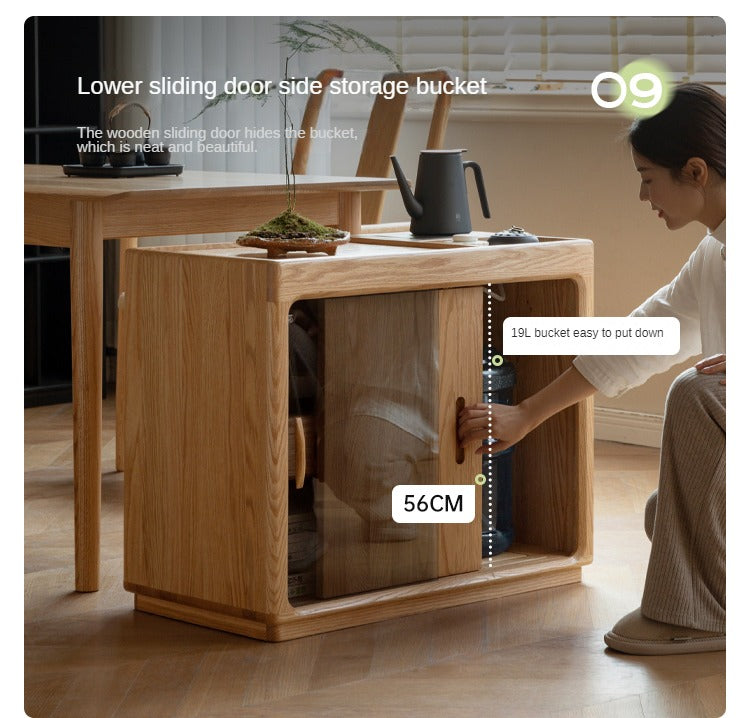 Ash,Oak solid wood Tea making side cabinet, side table: