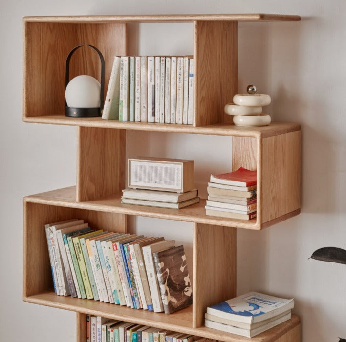 Oak solid wood Decorative storage partition