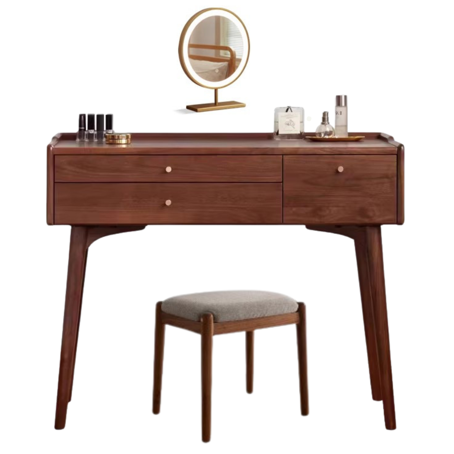 Black Walnut , Ash solid wood Dressing table: