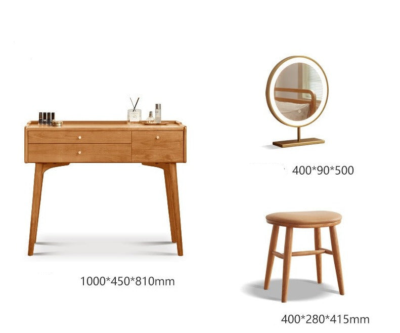 Black Walnut , Ash solid wood Dressing table: