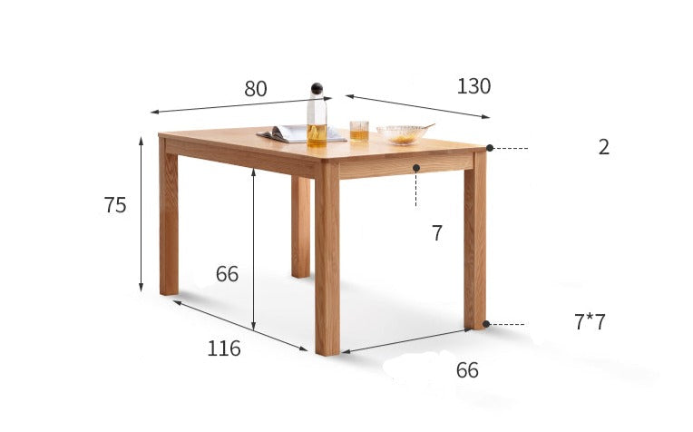 Oak solid wood Dining table