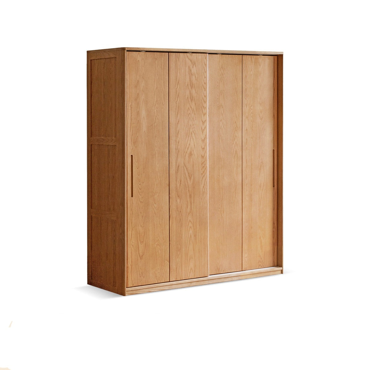 Oak, Ash solid wood wardrobe sliding door: