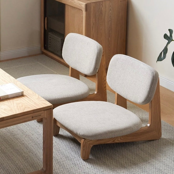 Oak Solid Wood Tea Chair Japanese Style:
