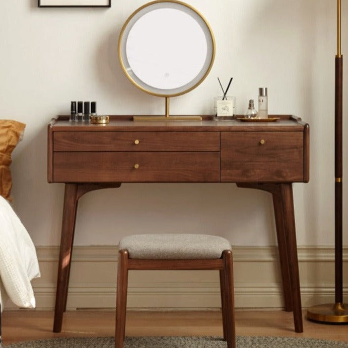 Black Walnut , Ash solid wood Dressing table: