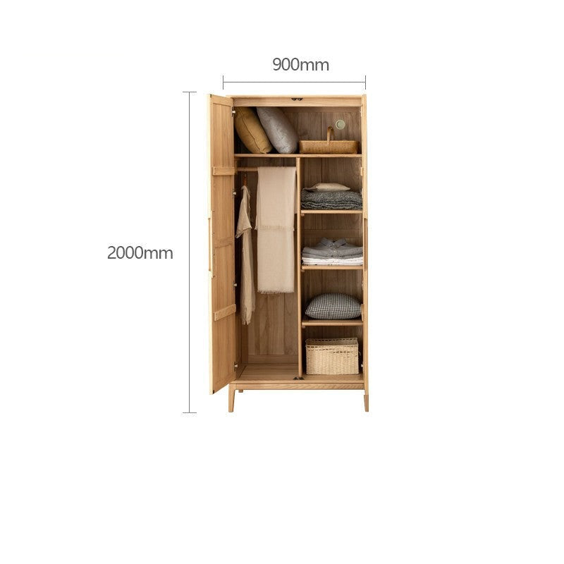 Ash solid wood wardrobe