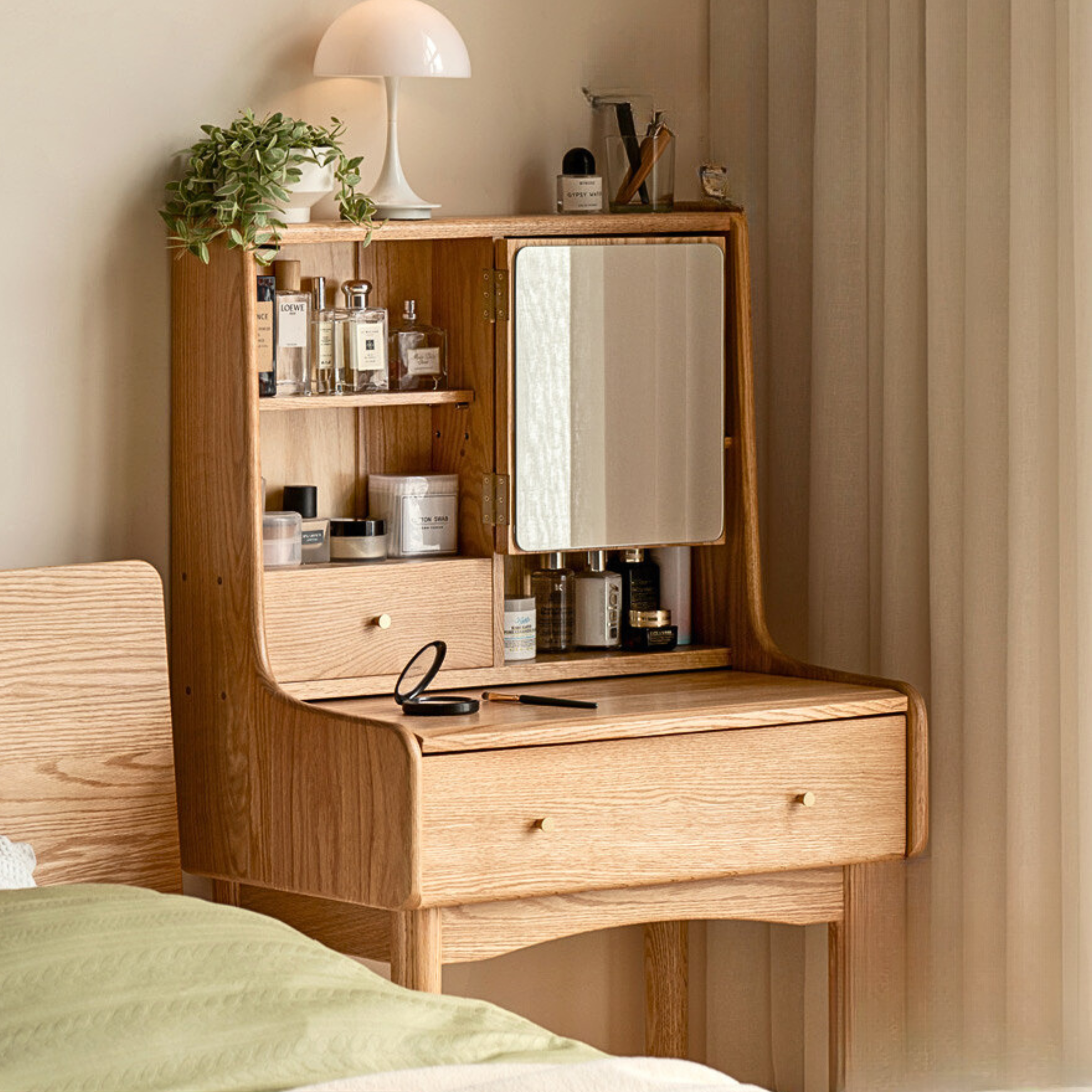 Oak solid wood Dressing table, makeup table: