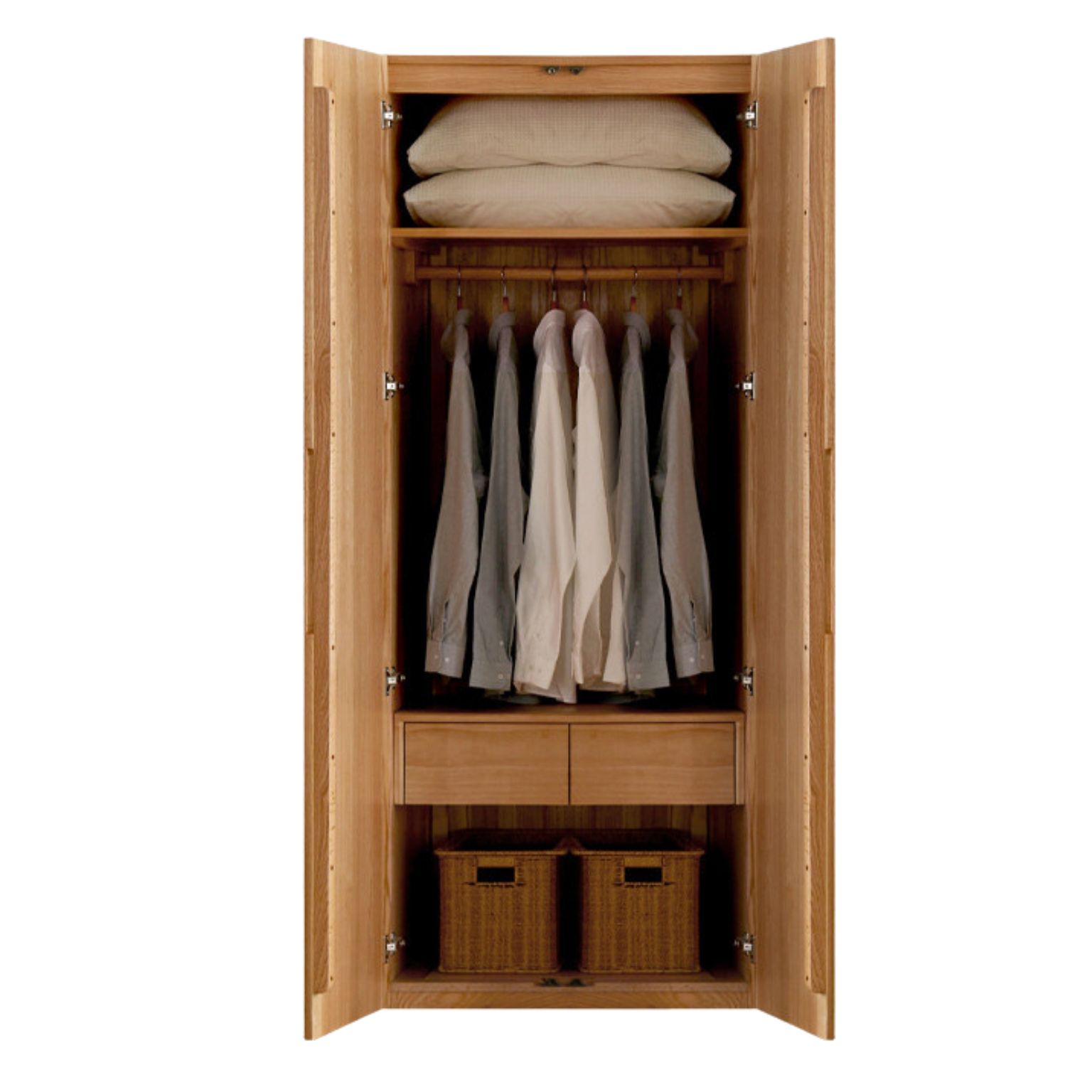 Oak solid wood Wardrobe