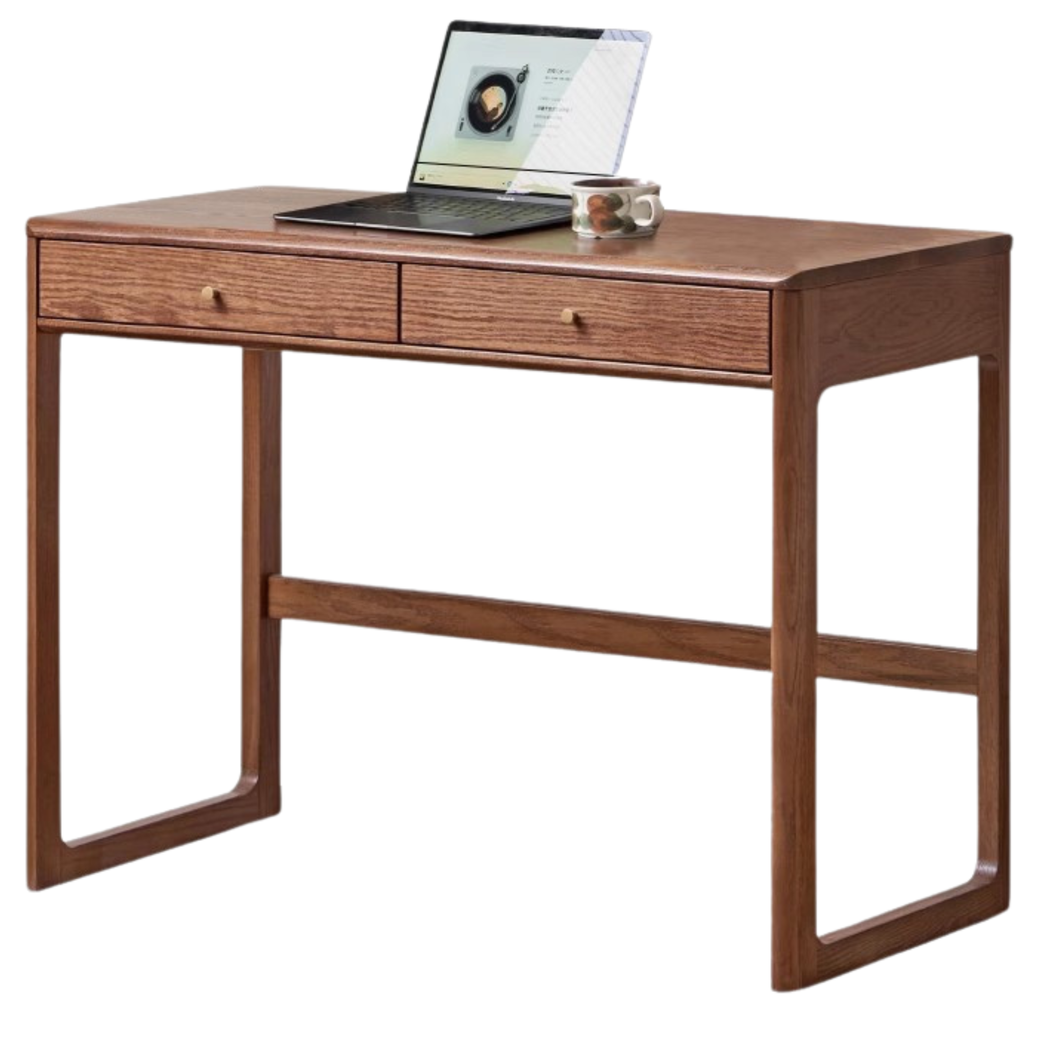 Oak solid wood Small office desk )