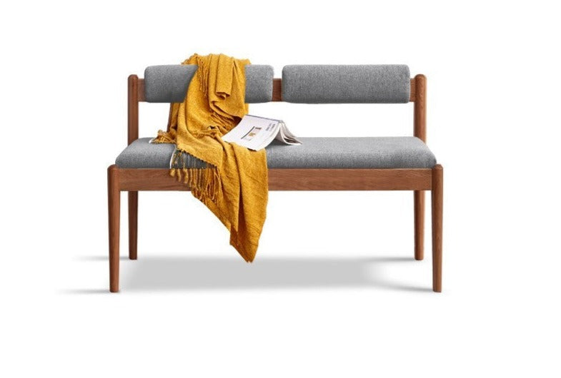 Oak solid wood Soft bench