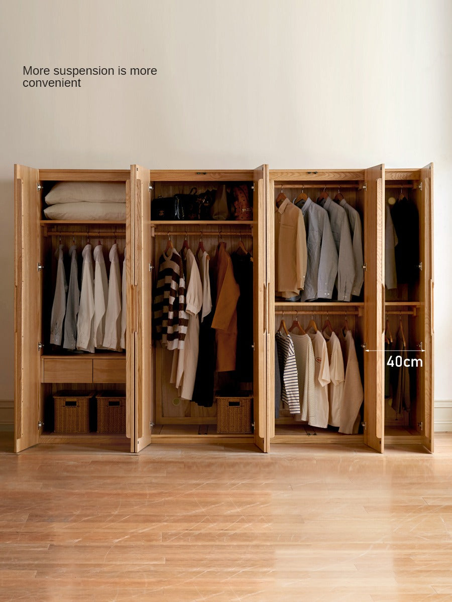 Oak solid wood Wardrobe