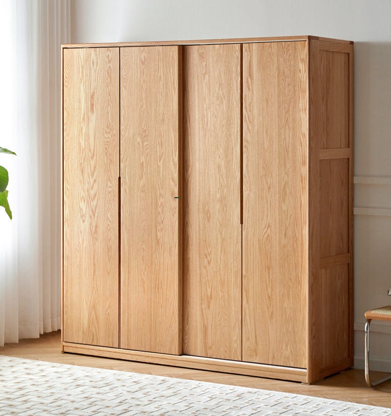 Oak solid wood Wardrobe sliding door