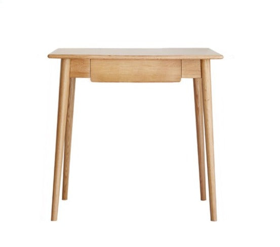 Oak solid wood Office desk spindle-shaped slanted legs: