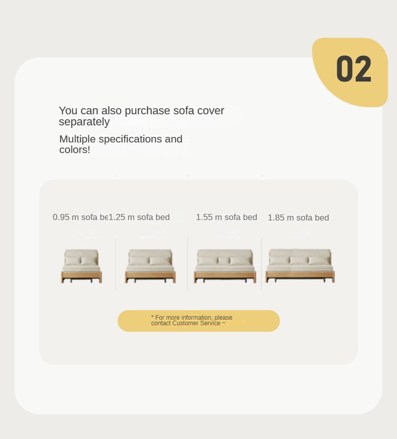 Beech, Birch solid wood sofa bed, Sleeper sofa