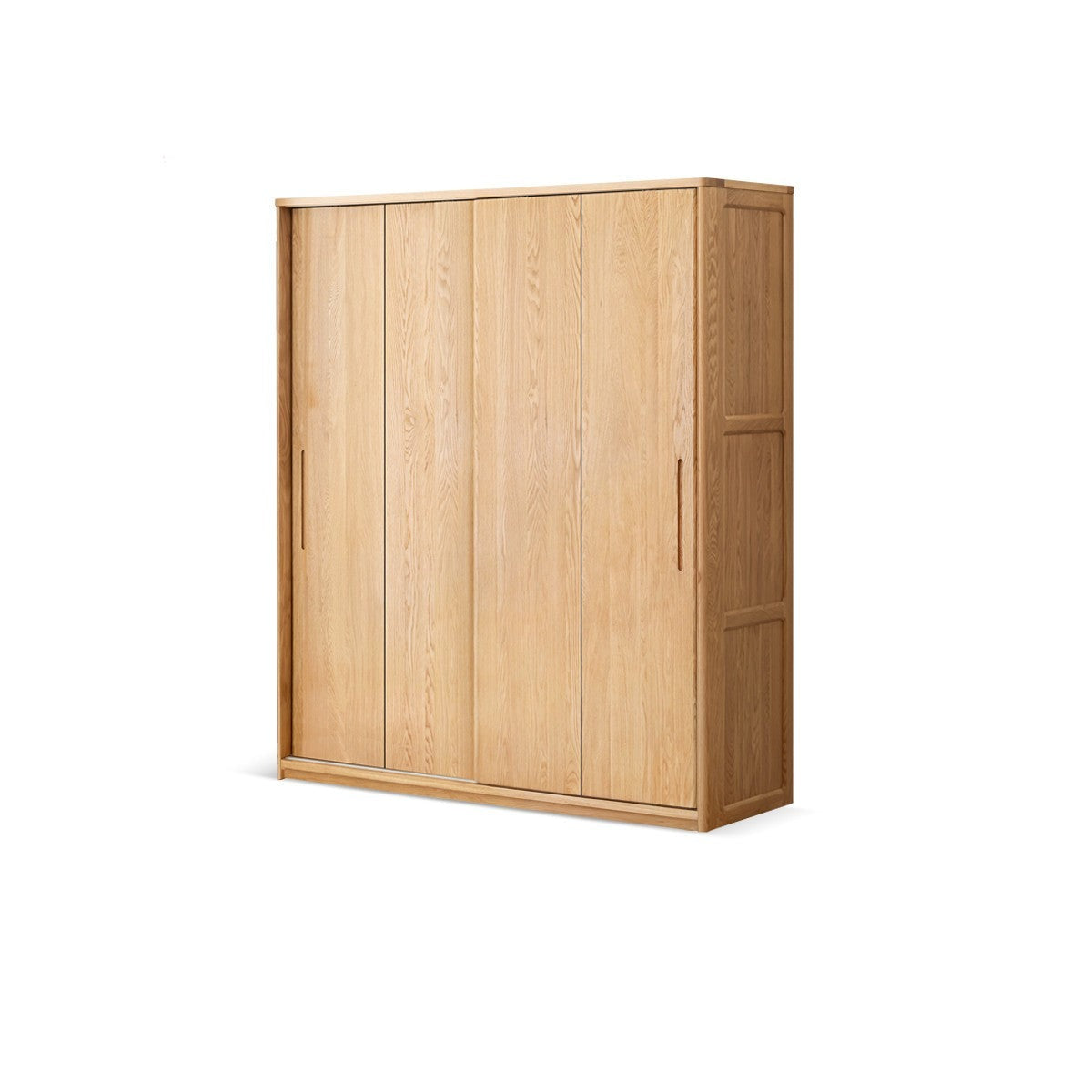 Oak, Ash solid wood wardrobe sliding door: