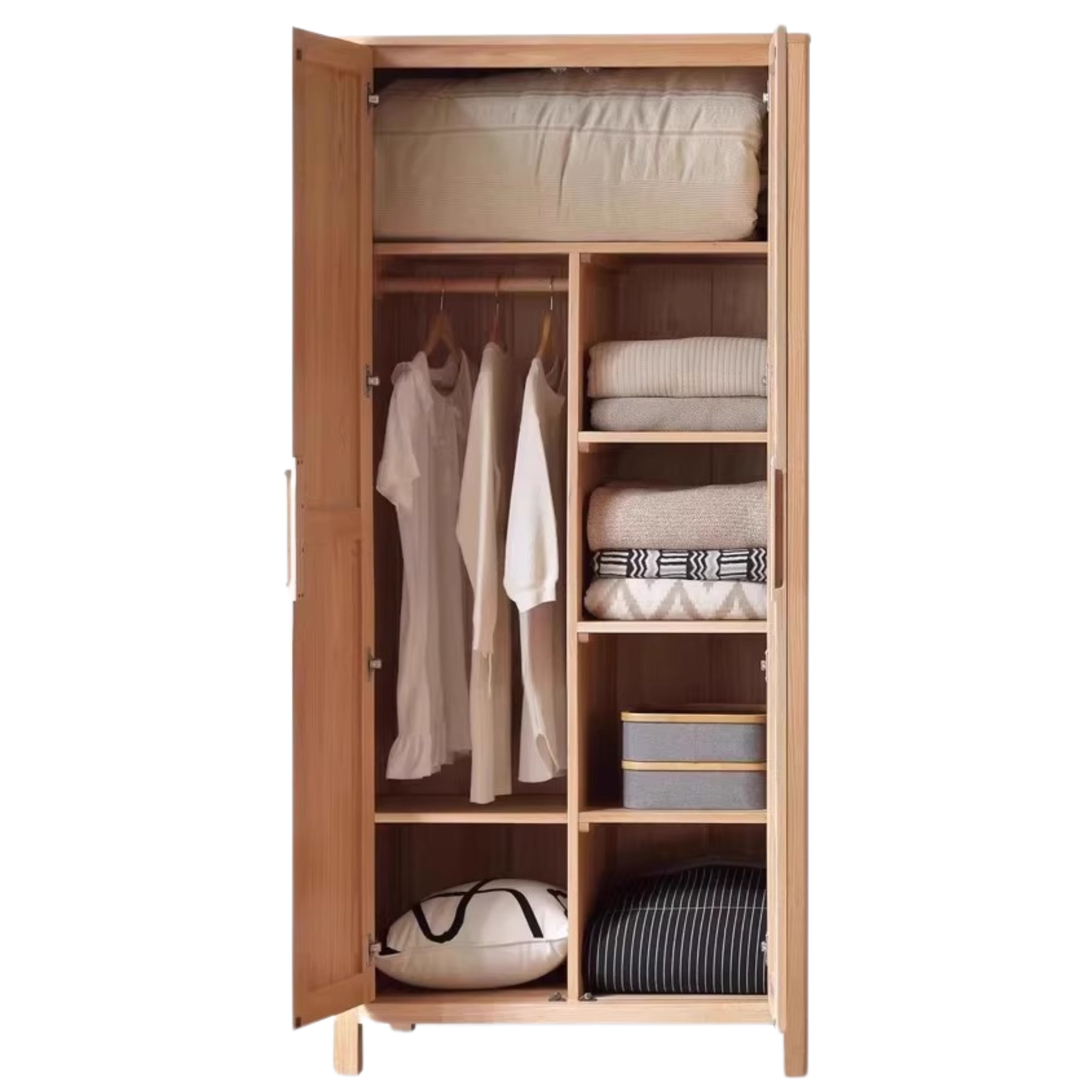 Oak solid wood combined Wardrobe: