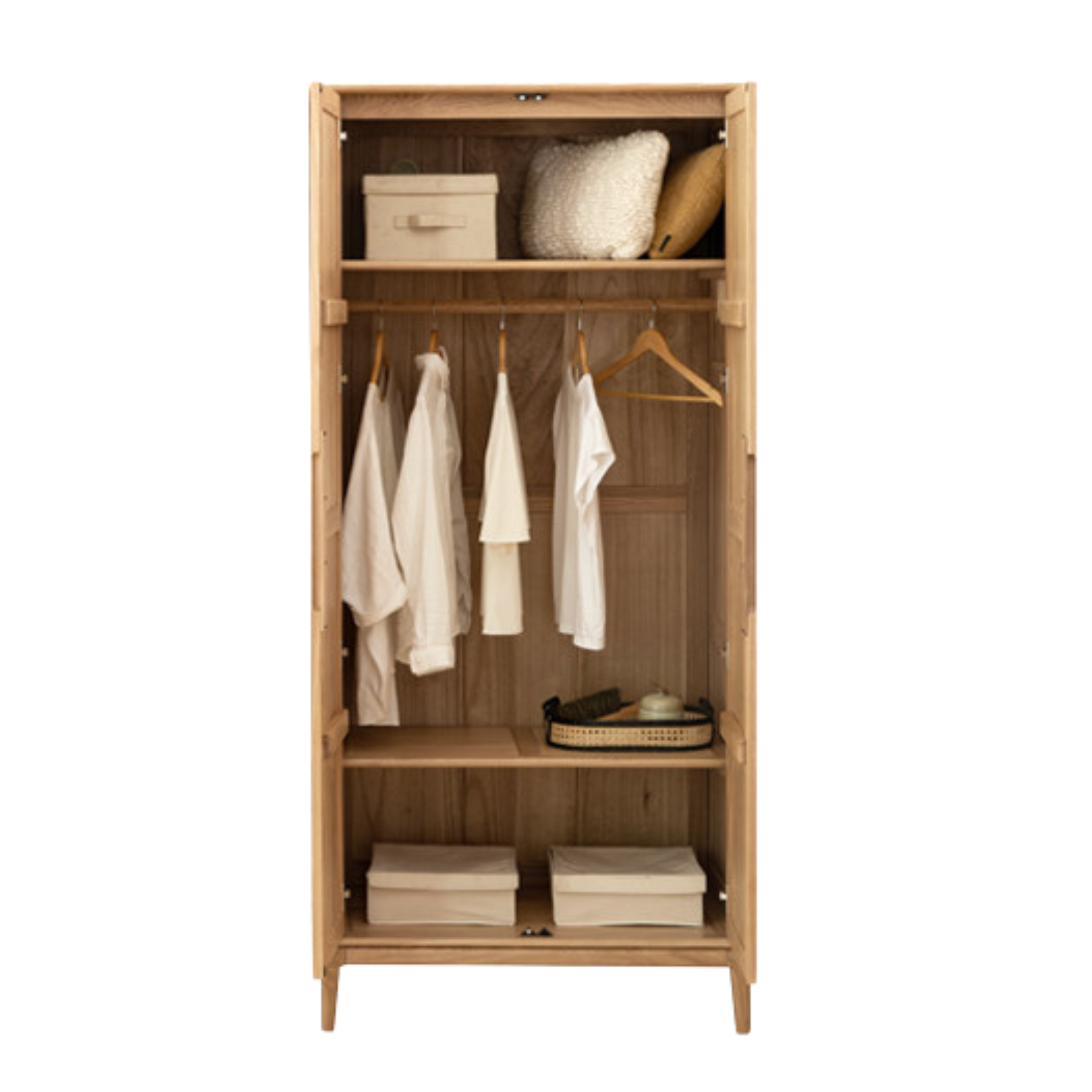 Ash solid wood wardrobe