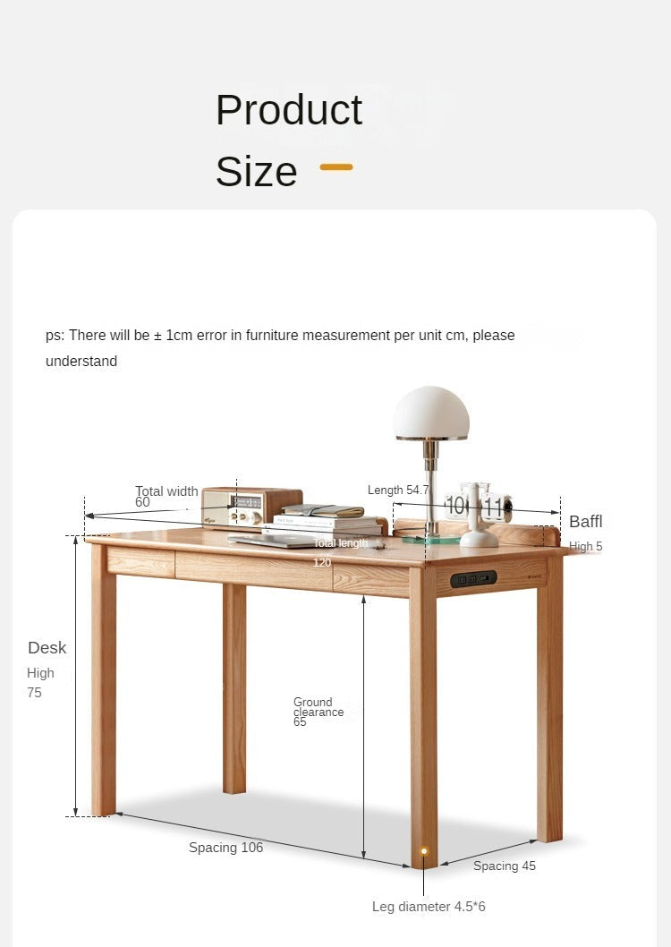 Oak Solid Wood Office desk