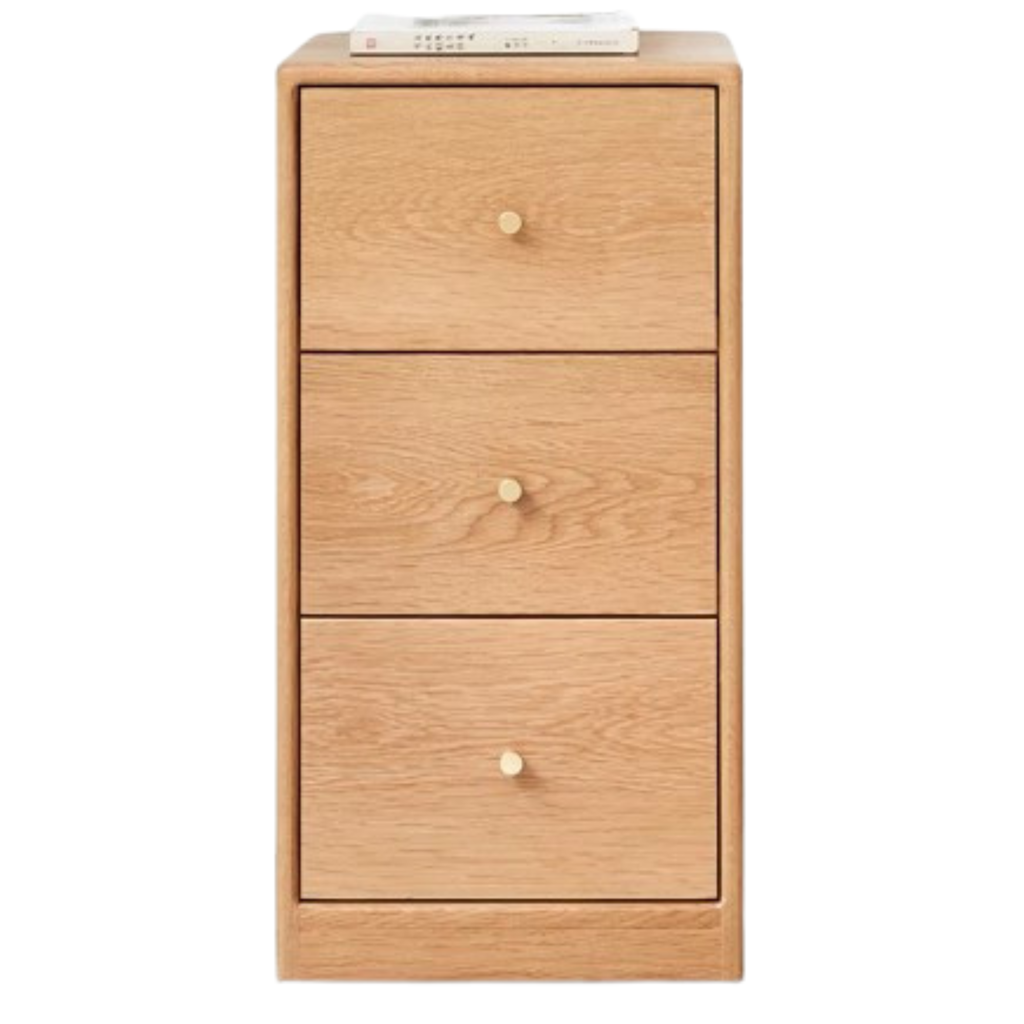 Oak, Beech solid wood side cabinet, multi-functional storage: