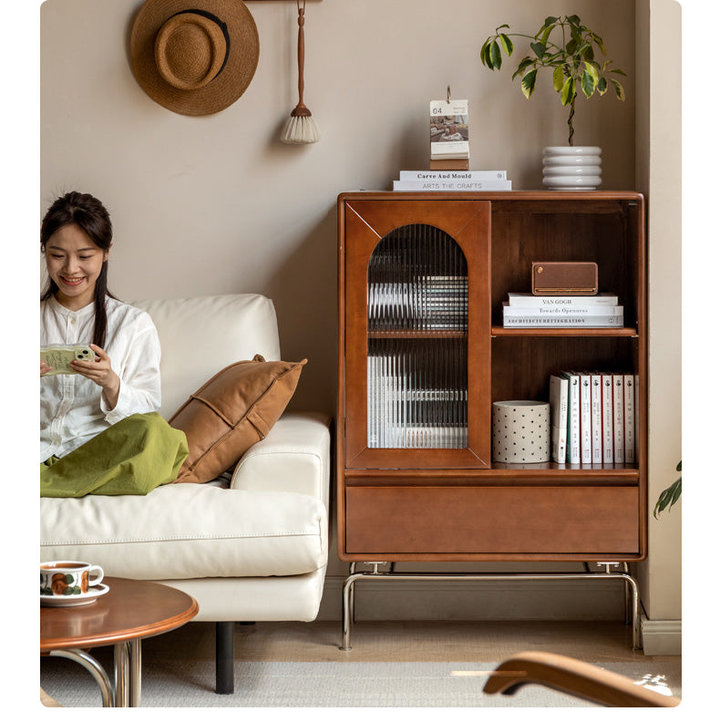 Poplar solid wood Side cabinet-