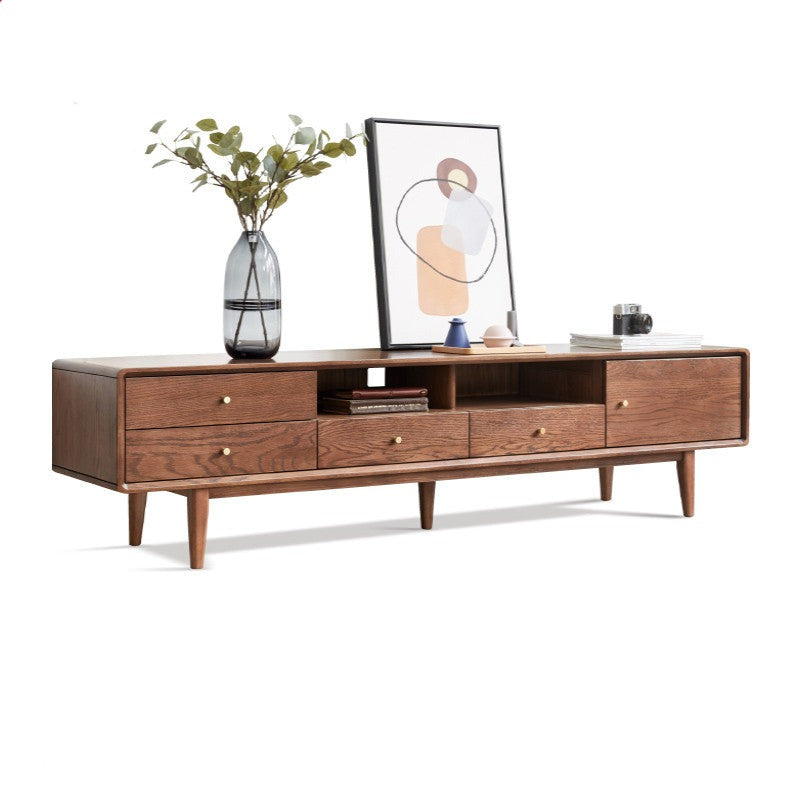 Oak solid wood TV stand=