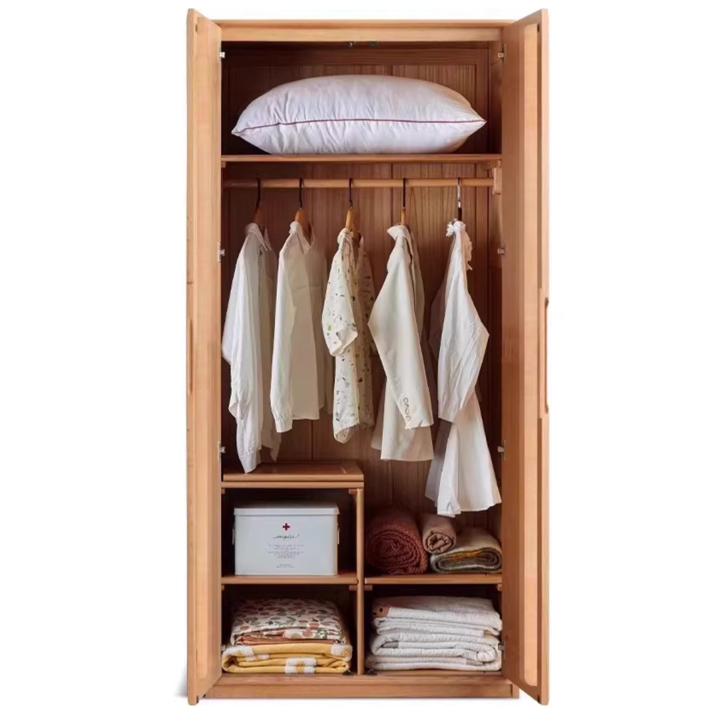 Oak solid wood Wardrobe