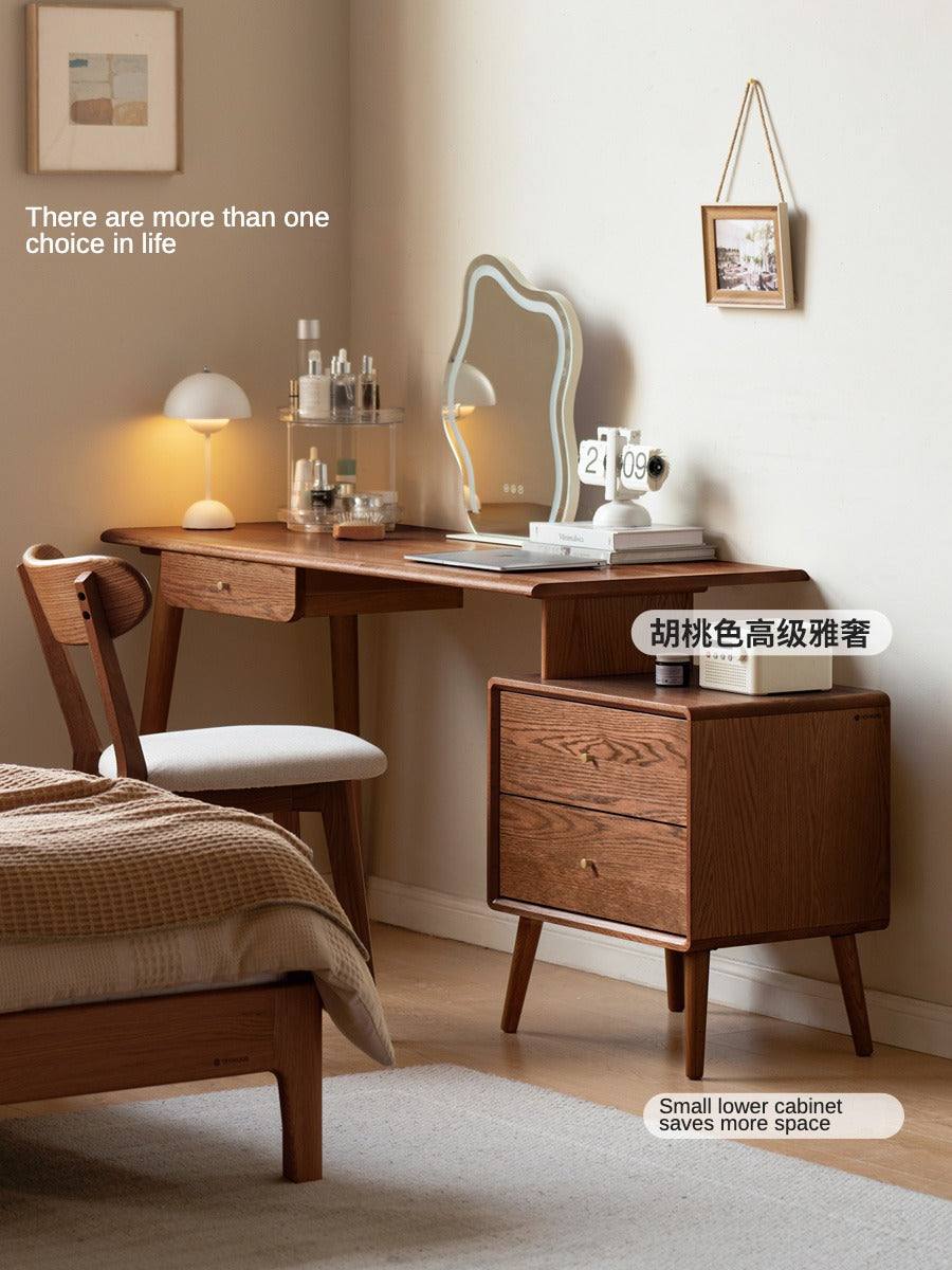 Oak solid wood Telescopic office desk )