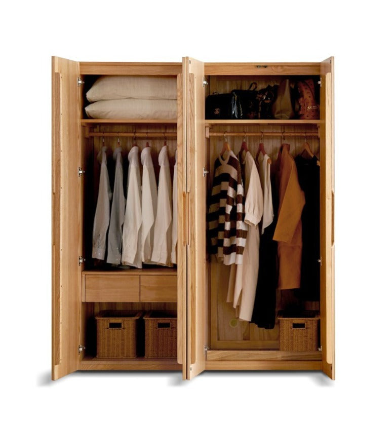 Oak solid wood Wardrobe