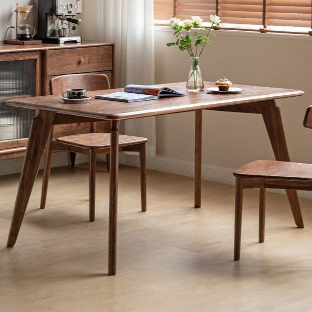 Black Walnut Solid Wood Dining Table