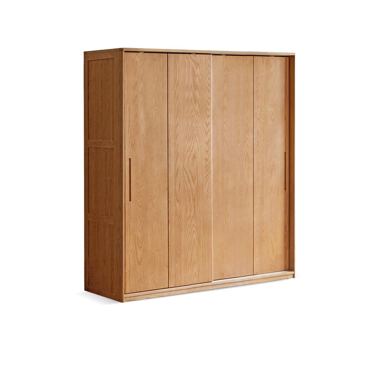 Oak, Ash solid wood wardrobe sliding door: