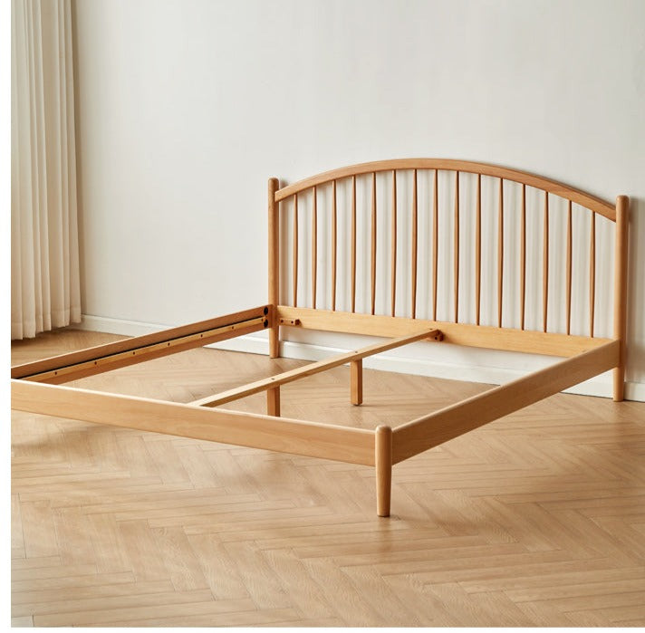 European Beech, Poplar solid wood Bed.