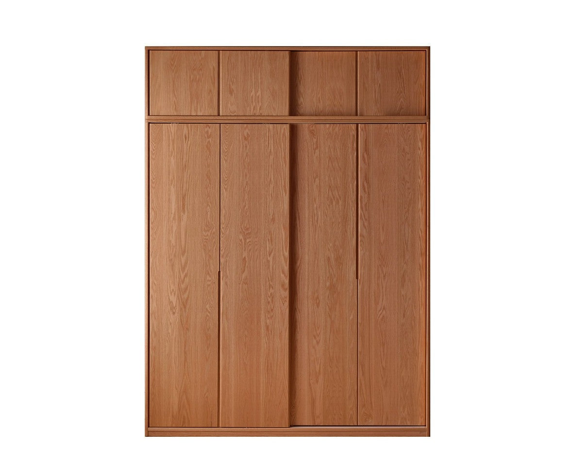 Oak solid wood Wardrobe sliding door: