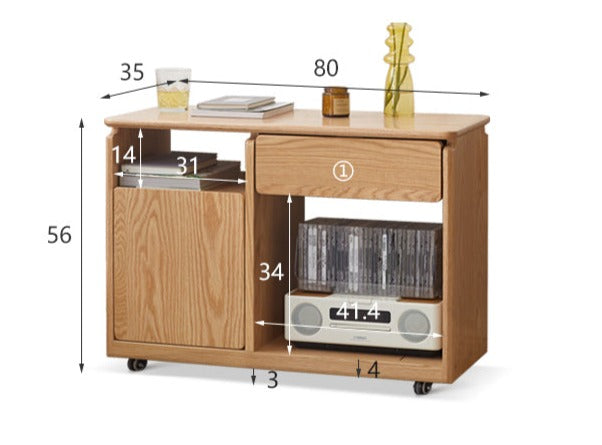 Oak solid wood Long office desk)