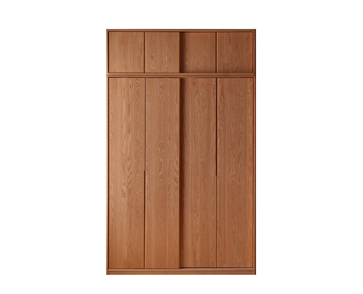 Oak solid wood Wardrobe sliding door: