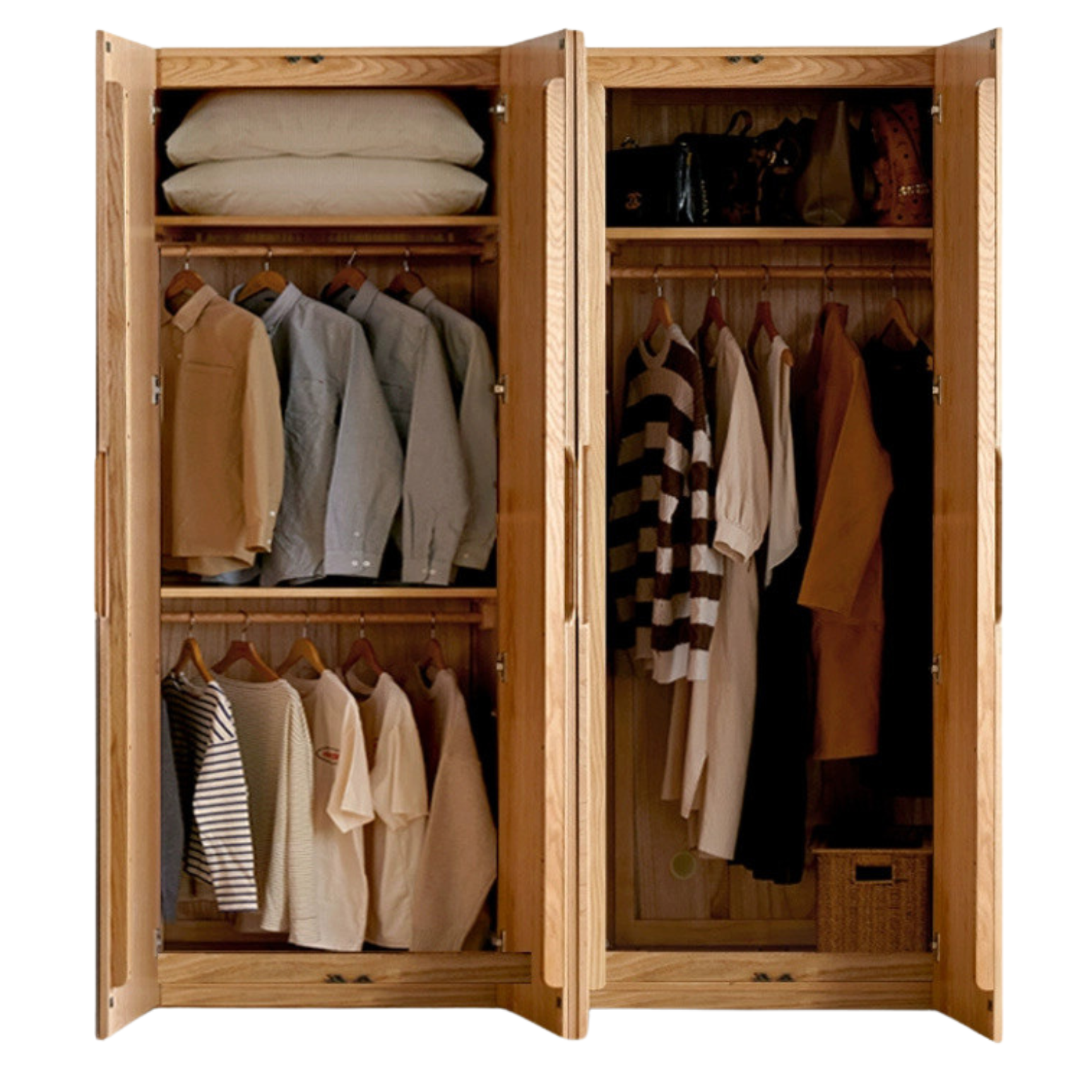 Oak solid wood Wardrobe