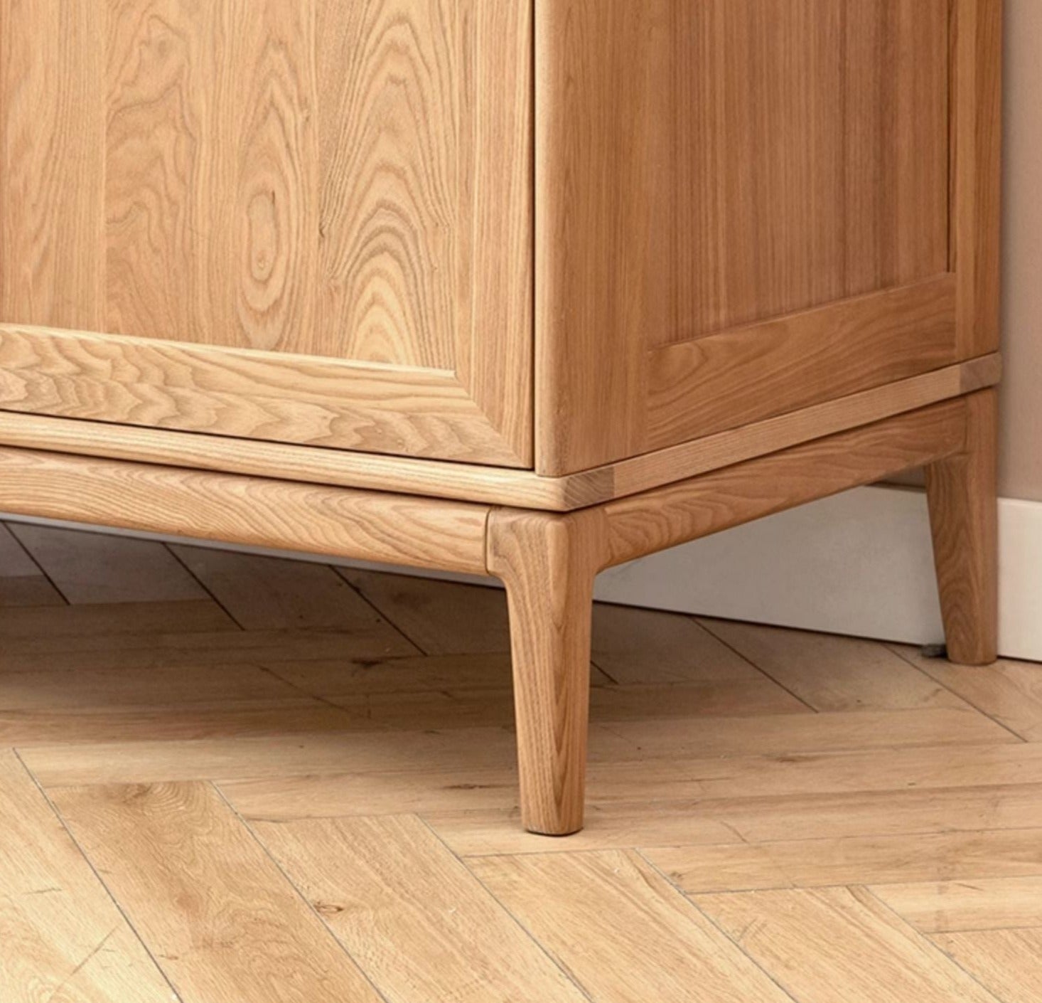 Ash solid wood wardrobe