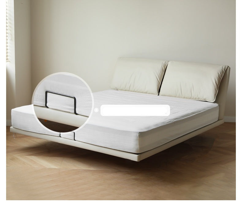 Suspension technology fabric.bed,leather bed with light)