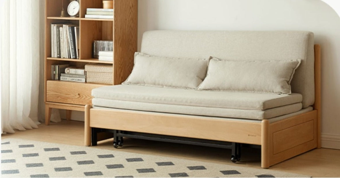 Beech, Birch solid wood sofa bed, Sleeper sofa