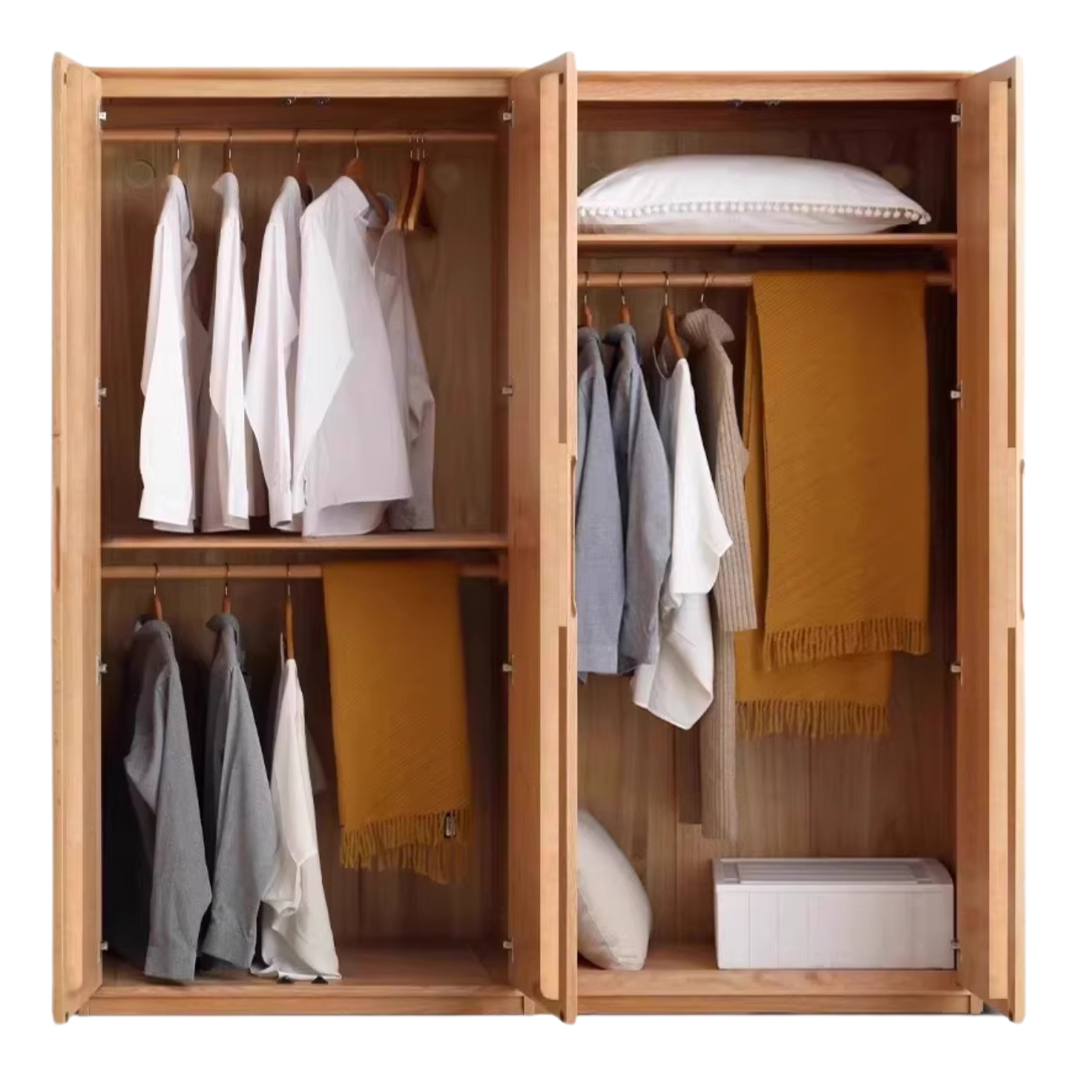 Oak solid wood Wardrobe