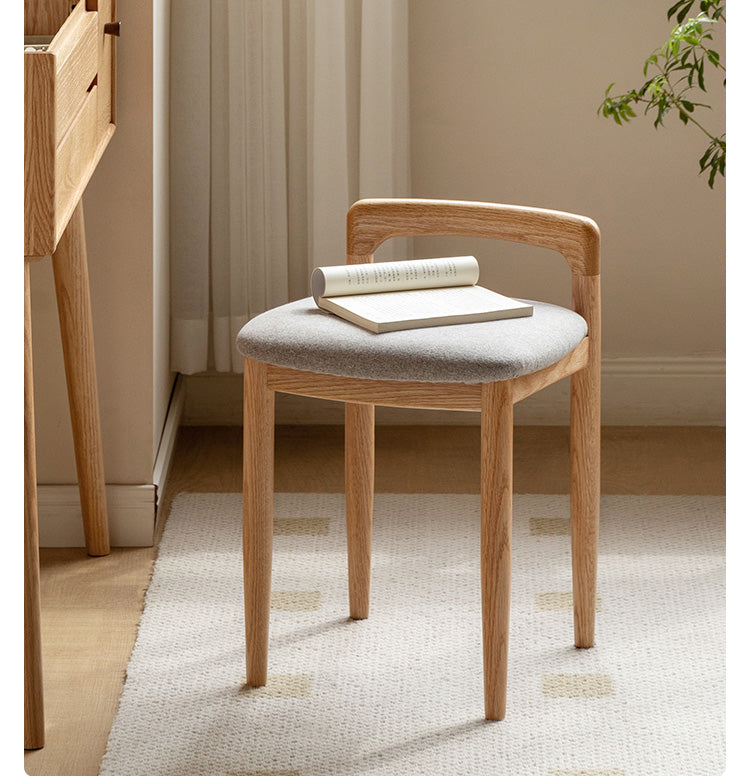 Solid wood Makeup stool chair