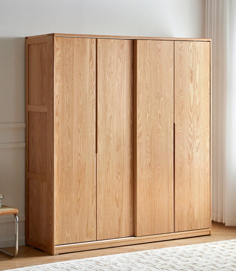 Oak solid wood Wardrobe sliding door