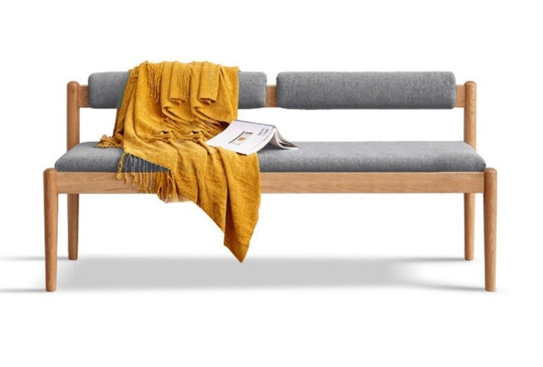 Oak solid wood Soft bench