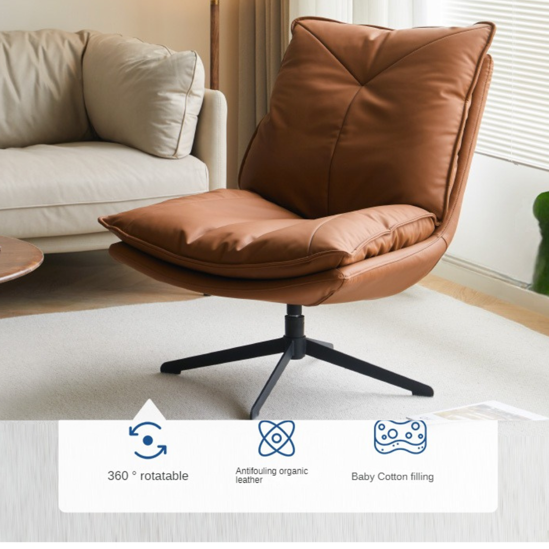 360° Organic Leather Recliner)