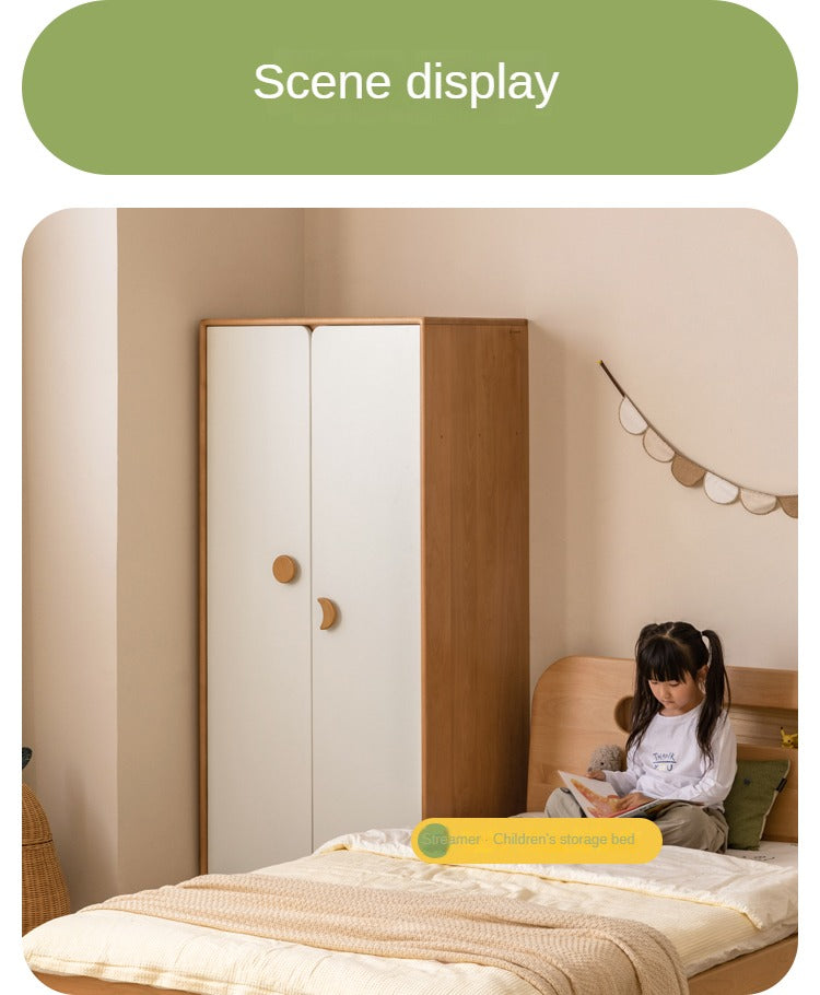 Beech solid wood Kids wardrobe