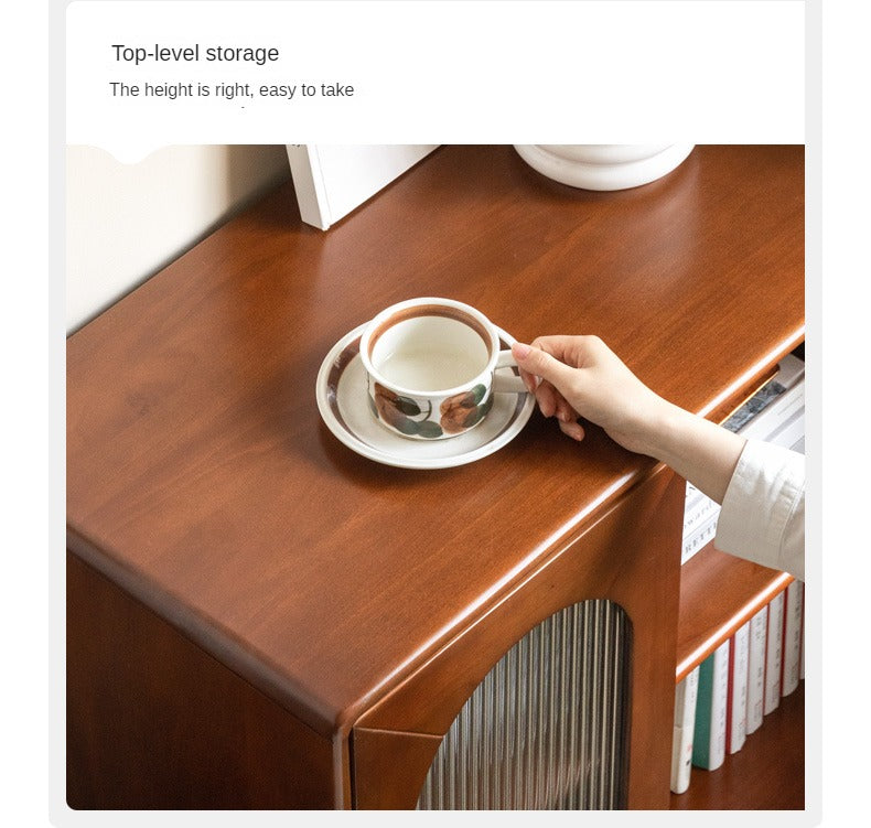 Poplar solid wood Side cabinet-